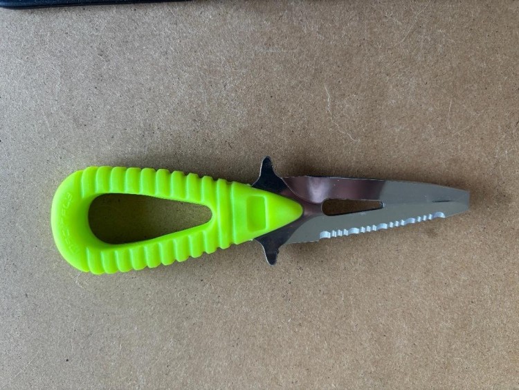 Microsub PT Blunt Tip " Neon Yellow Handle" , Piranha Dive Shop