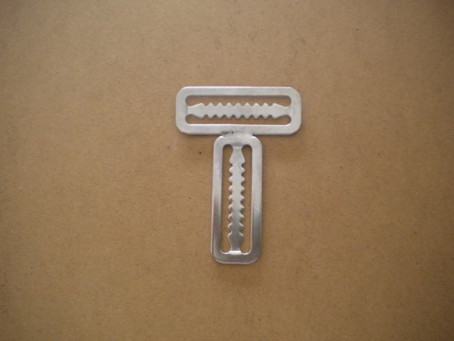 2" inch Stainless Steel Wielded T Slider with Teeth "Both Ends ...