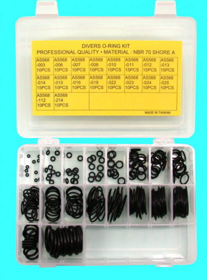 New! 200 Piece Buna - 18 Sizes / NBR-Buna O-Ring Kit NO PICKS INCLUDED ...