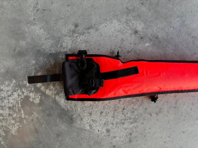 5' Foot ORANGE both sides w/ Finger Spool Pocket "Flapper valve closure ...