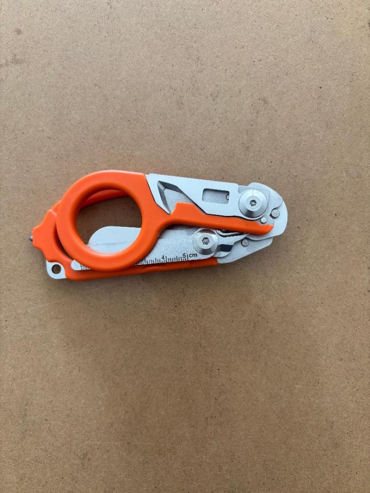 New Color! Folding Compact Line Shears " ORANGE Handles / 420 SS Blade ...