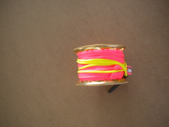 Gap mini Finger Spool w/ 50 Ft Flat Pink Dive Line & Swivel!! "Copper ...