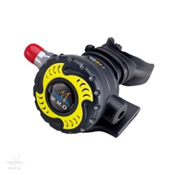 Piranha Explorer NON-Adjustable Octo "WMD" Extreme Diving 2nd Stage "Yellow-Black / Face-Plate ...
