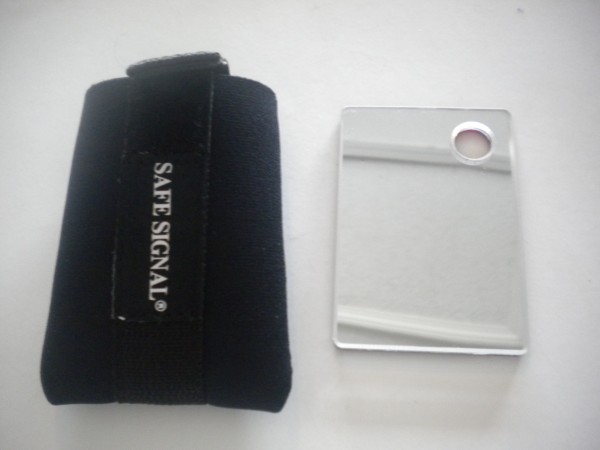Signal Rescue Mirror w/ Neoprene Pouch Included! , Piranha Dive Shop
