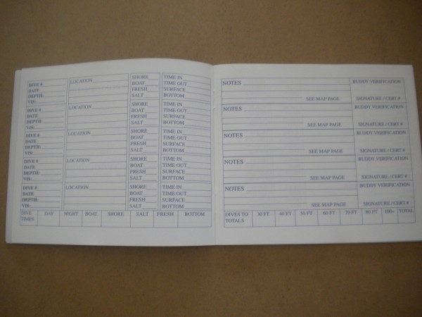 Back in stock! Mini Log Book , Piranha Dive Shop