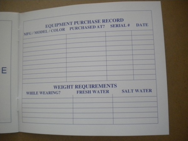 Back in stock! Mini Log Book , Piranha Dive Shop