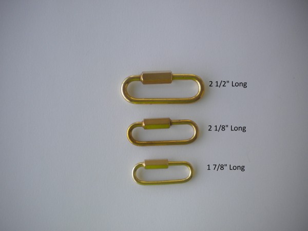 Wide Jaw Quick Link 1 7/8" BRASS , Piranha Dive Shop